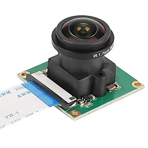 HD 4K Camera Module for with 5MP Camera&OV5647 Chip &175° Wide Angle Fisheye Lens,Video Webcam for B 3/2.