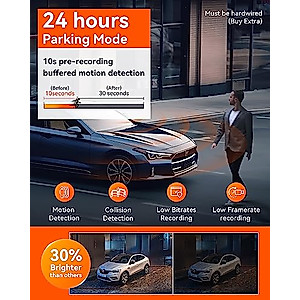 Vantrue N5 4 Channel WiFi 360° All Sides Dash Cam, STARVIS 2 IR Night Vision, 2.7K+1080P*3 Front Rear Inside Dashcam, Voice Control, GPS, 24 Hours Buffered Parking Mode Dash Camera, Support 512GB Max