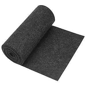 BENECREAT 118x9.4inch Felt Fabric Roll, Dark Gray Craft Felt Roll for Felt Table Mats, DIY Craftwork, Sewing and Patchwork,2mm Thick
