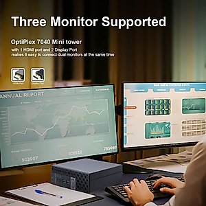 Dell PC Tower Computer OptiPlex 7040 Desktop, i5 6500 3.20GHz,16GB DDR4 Ram New 1TB M.2 NVMe M.2 SSD, 1TB HDD, Built-in WiFi 6E AX210,Bluetooth 5.2 Windows 10 Pro,3 Monitor Support (Renewed)