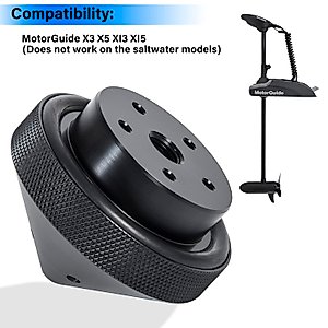 Deecaray Trolling Motor Black Prop Nut, Compatible with MotorGuide X3 X5 XI3 XI5, Motorguide Trolling Motor GFEL-MG-R-DP