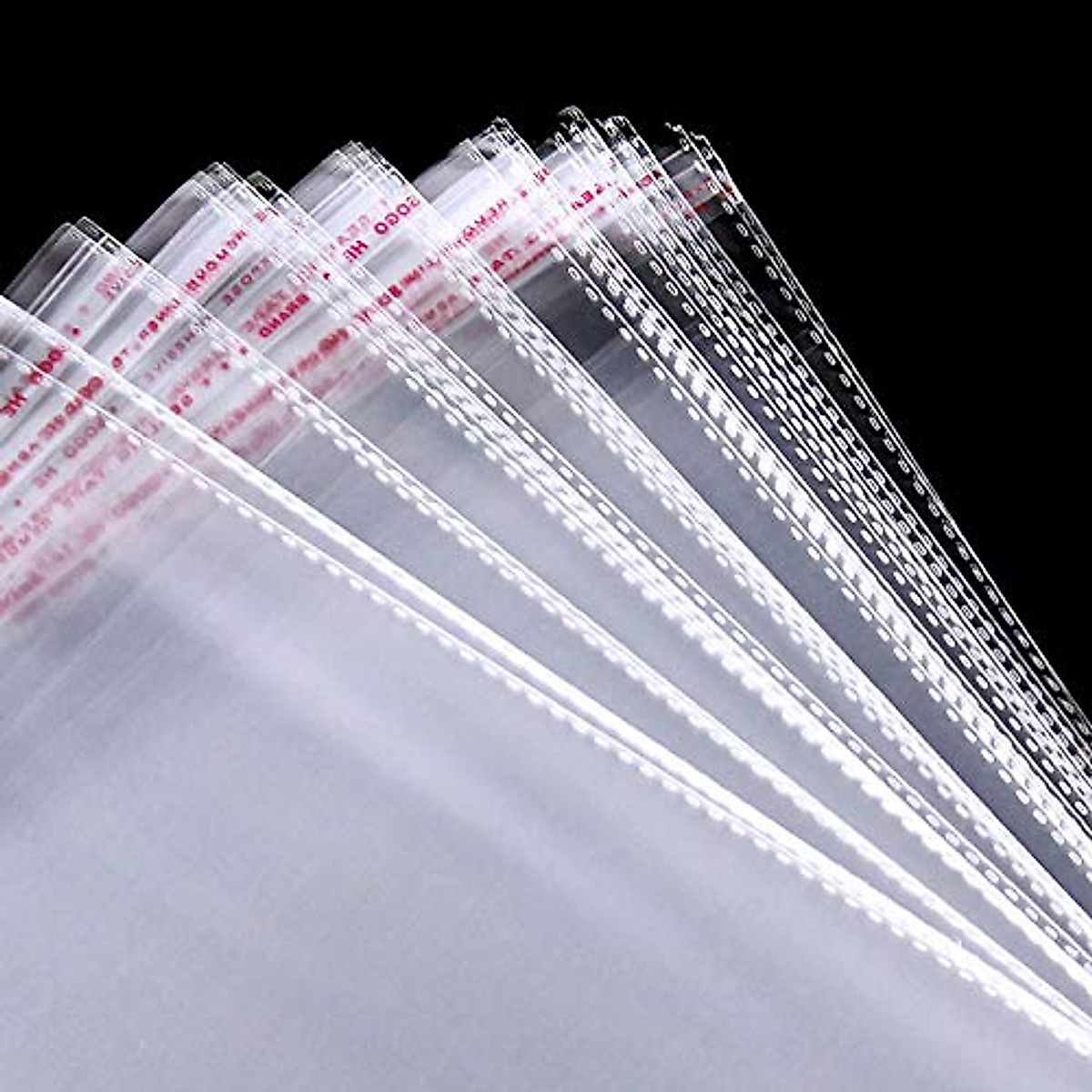 ericotry 100 Pcs 4 3/4in. X 6 1/2in. Clear Resealable Cello/Cellophane Bags Good for Bakery Candy Chocolate Candle Cookie Poly Bags Jelly Packaging Bags