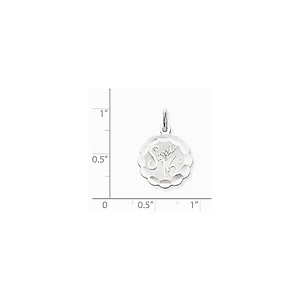 Sterling Silver Sweet Sixteen Disc Charm