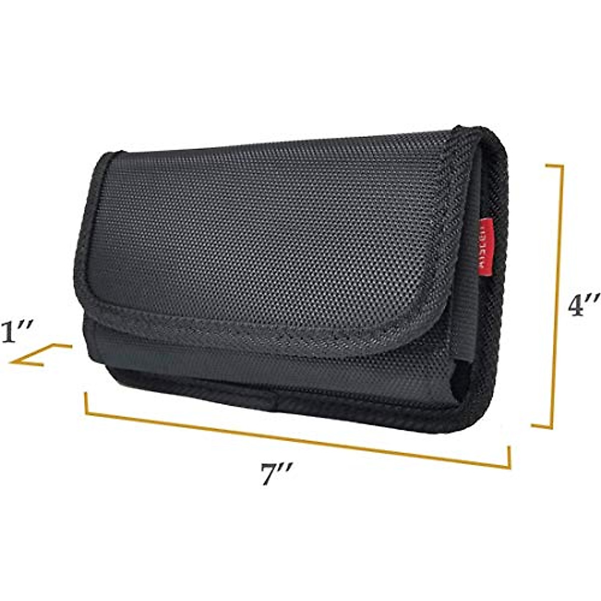 AISCELL Carrying Case Holster for Moto One 5G,One 5G UW,One 5G ace,G Stylus 5G(2022)(2023),Moto G 5G,Edge+(2023)(2022),Moto G Pure,G Power (2022),Rugged Nylon Metal Belt Pouch(Fit Cover on)
