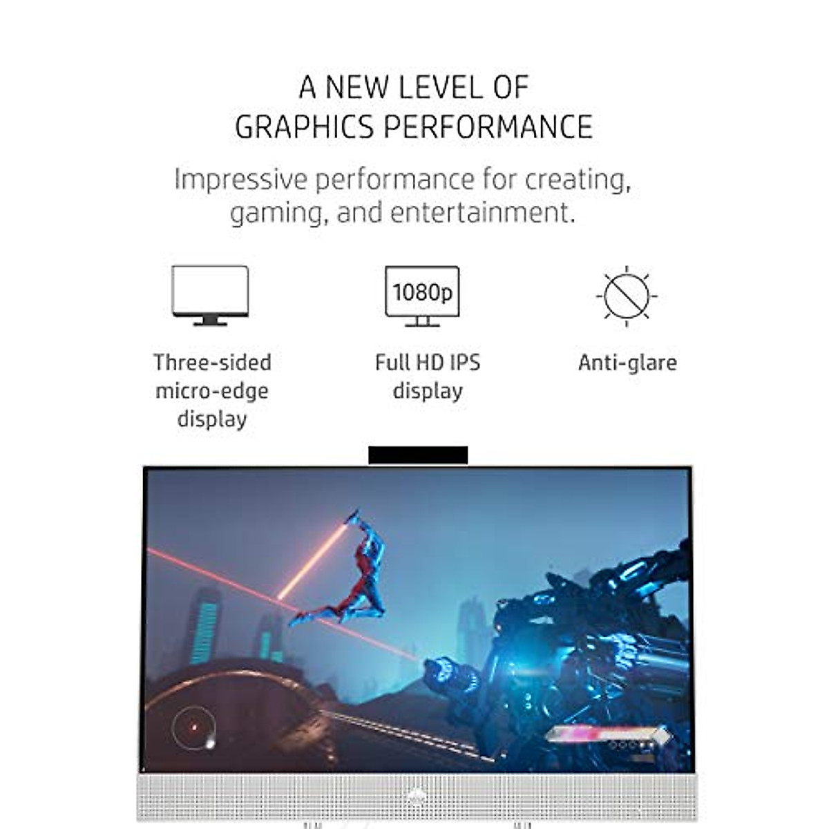 HP All-in-One Desktop PC, 11th Gen Intel Core i3-1115G4 Processor, 8 GB RAM, 512 GB SSD Storage, Full HD 23.8” Display, Windows 10 Home, Remote Work Ready, Mouse and Keyboard (24-dp1250, 2021)