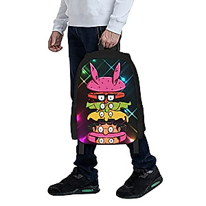 Bob's Animated Burgers Student School Bag College Laptop Backpack Travel Rucksack Office Daypack