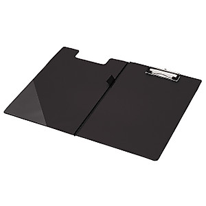 Q Connect Foolscap/A4 PVC Foldover Clipboard - Black