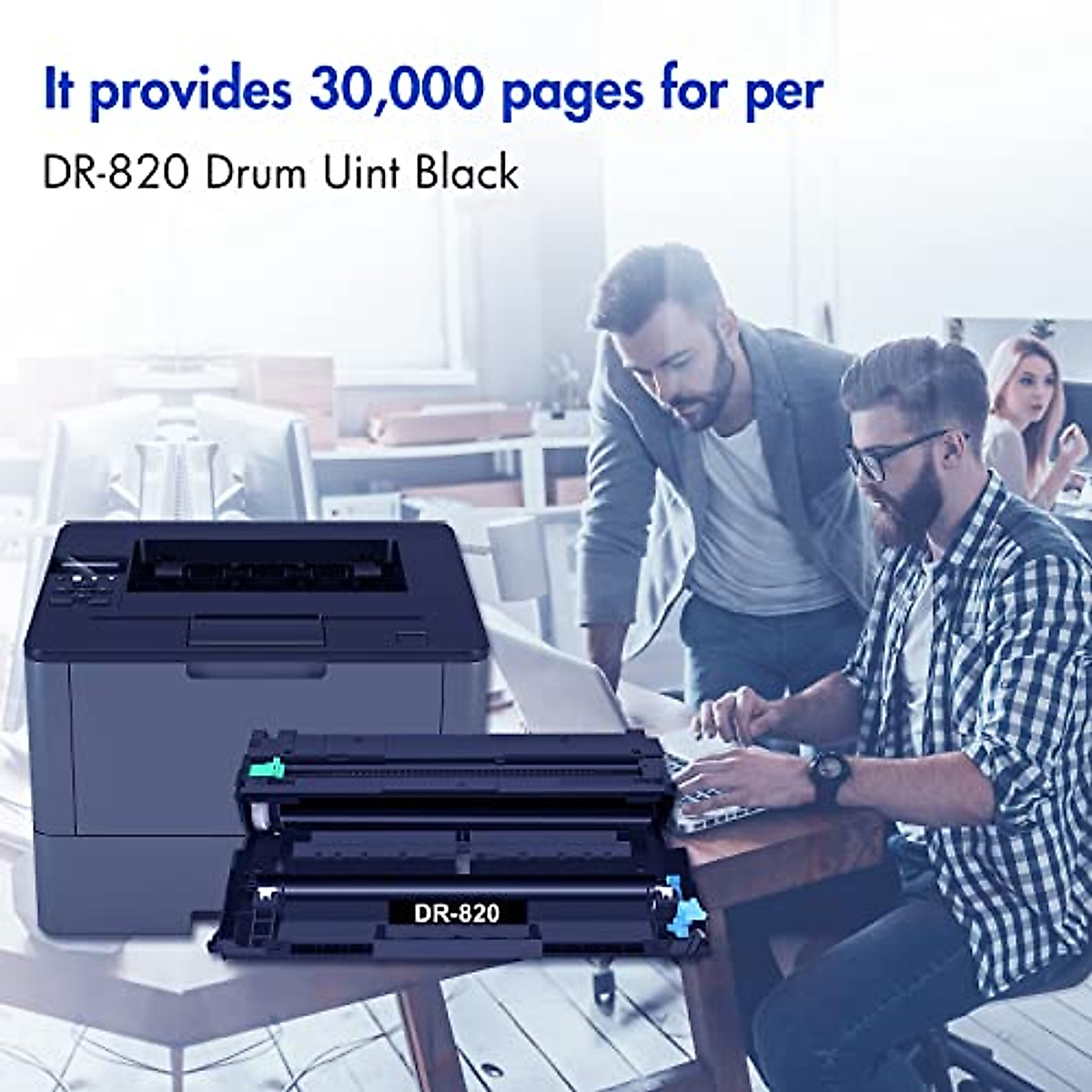 DR820 DR-820 DR 820 Drum Unit Compatible Replacement for Brother DR820 DR 820 Work for Brother HL-L6200DW MFC-L5850DW MFC-L5800DW MFC-L5900DW HL-L5200DW HL-L5100DN Printer Black 1 Pack