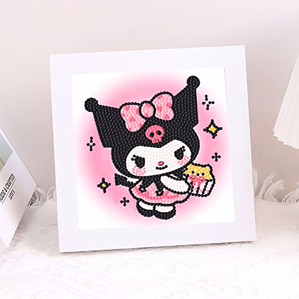 Educatgame 5D DIY Diamond Art Kits/with Photo Frame,Cute Diamond Art Making for Girls Boys Adult Beginners Gift (K-1)