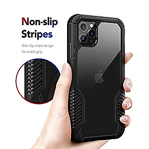 MOBOSI Vanguard Armor Designed for iPhone 11 Pro Max Case, Rugged Cell Phone Cases, Heavy Duty Military Grade Shockproof Drop Protection Cover for iPhone 11 Pro Max 6.5 Inch 2019, Matte Black