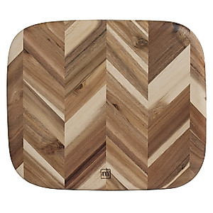 Madeira Acacia Herringbone Cutting Board, 12.5" x 14.5"