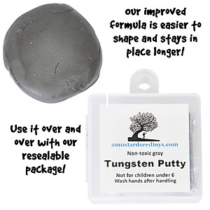 A Mustard Seed Toys Tungsten Putty Weight, 1 oz., Get The Perfect Weights for Your Pinewood Car to Win Your Derby