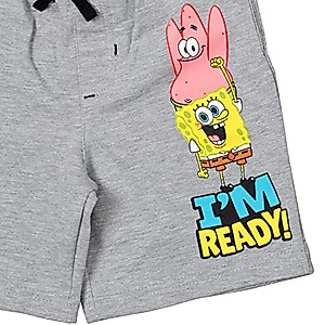 SpongeBob SquarePants Patrick Toddler Boys French Terry 2 Pack Shorts Blue/White 3T