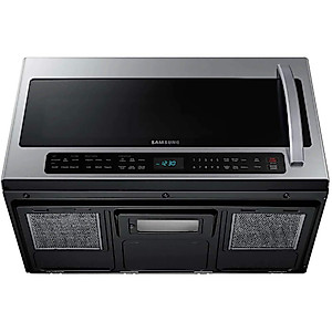 SAMSUNG ME21R7051SG 2.1 cu. ft. Over-the-Range Microwave with Sensor Cooking in Fingerprint Resistant Black Stainless Steel