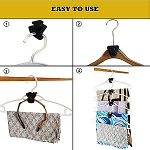 XIWUMOER,72PCS Space Saving Hanger Hooks,Clothes Hanger Connector Hooks,Heavy Duty Hanger Hooks Space Saver,Space Saving for Closet Organizer,Cascading Connection Hook ((72PCS))