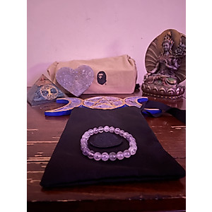 Amethyst 8mm Bracelet for Healing Crystal For Anxiety, Clarity, and Spiritual Development