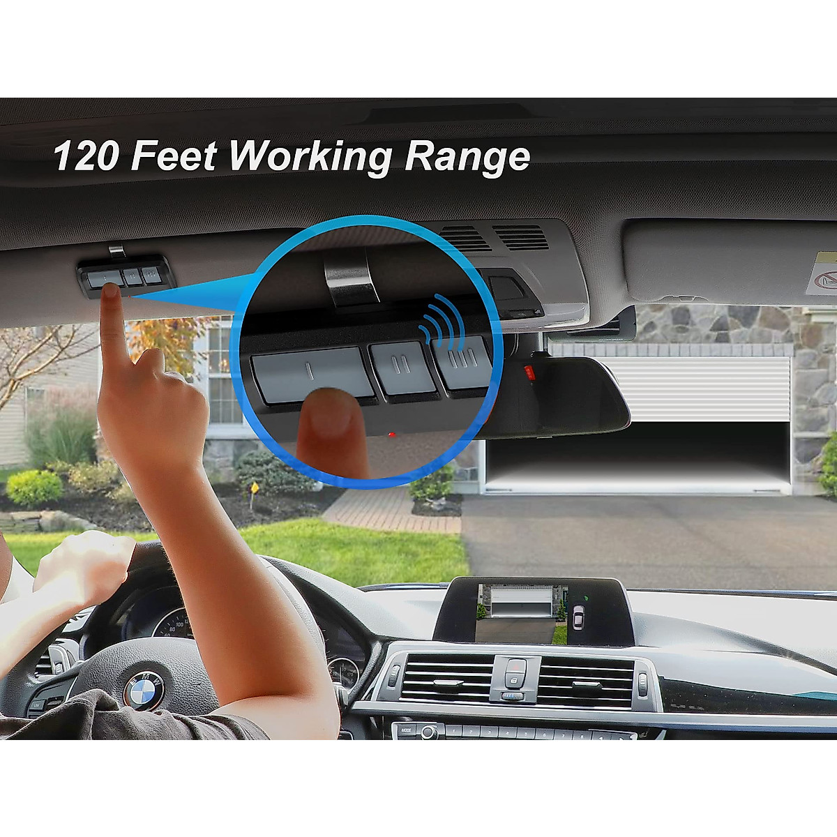 2 for Chamberlain LiftMaster Craftsman Garage Door Opener Remote 893LM 893MAX 971LM Universal with Extra Battery