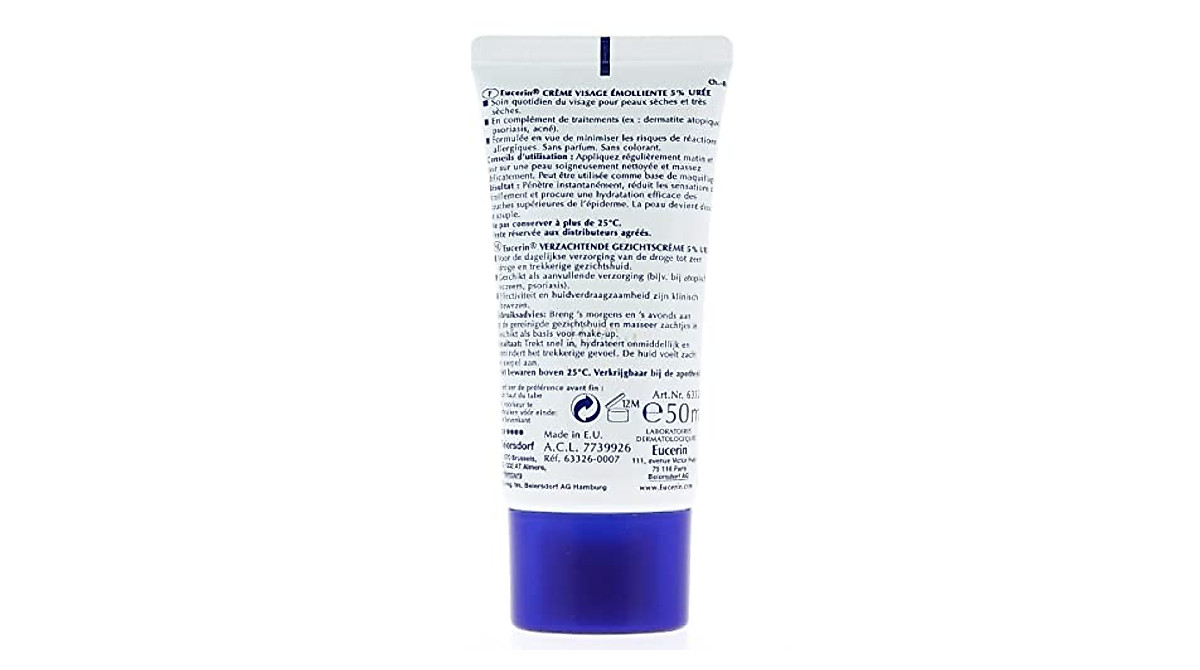 Eucerin Smoothing Face Cream 5% Urea for Deep Hydration & Sensitive Skin