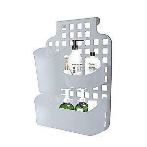 Blue Canyon 2 Tier Over Cabinet Basket, Over Door Cabinet Organiser Kitchen Storage, No Drill Bathroom Shelf, Non-Rusting Storage Shelves, Over Cabinet Storage, Over Cabinet Door Storage