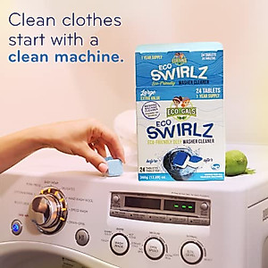 Eco-Gals Eco Swirlz Washing Machine Cleaner, 24 Count