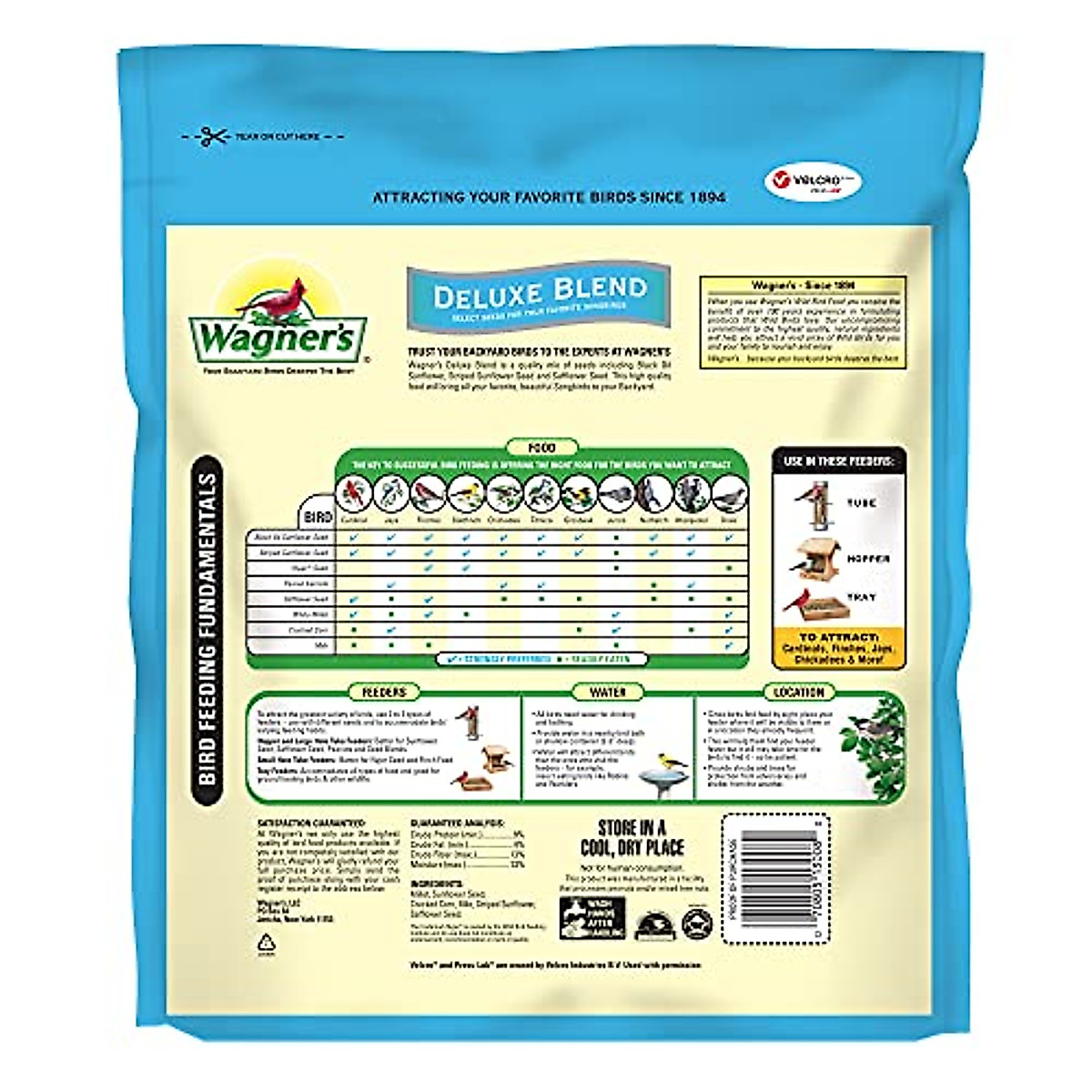 Wagner's 13008 Deluxe Wild Bird Food, 10 lb Bag