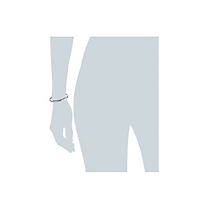 Kate Spade New York Set in Stone Metal Stone Hinged Bangle, Clear/Silver, One Size