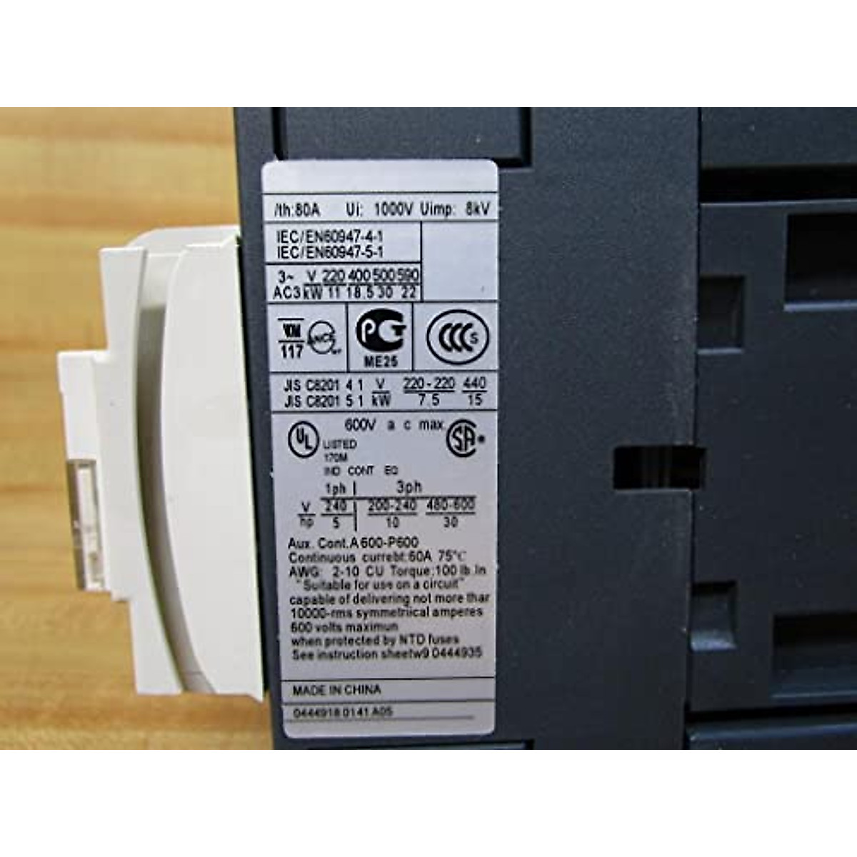 Schneider Electric LC1D65A AC Contactor