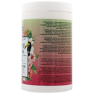 NOVEX Coconut Oil Hair Mask, with Pure 100% Organic Coconut Oil, 14 Oz, Jar