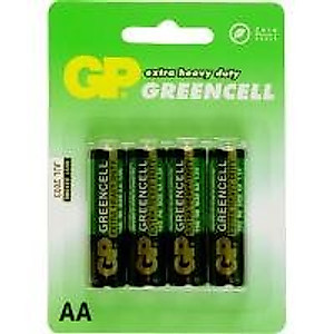 GP Extra Heavy Duty GreenCell Battery AA 4pk
