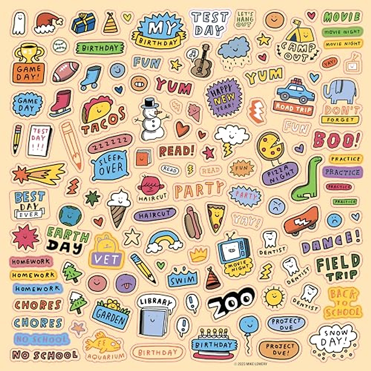 Kid's Awesome Activity Wall Calendar 2024: Includes 300+ Super Fun Stickers!