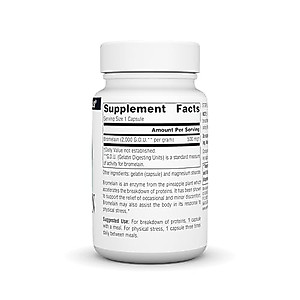 Source Naturals Bromelain 500 mg Pineapple Enzyme Caps, 60 ct