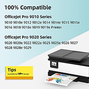 Compatible 962XL Ink Cartridges Combo Pack | High Yield | with Upgraded Chips | Replacement for HP Officejet Pro 9015e 9025e 9018e 9018 9010 9025 9015 9020 Printer Ink,4 Pack
