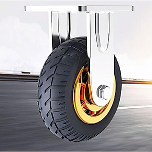 Coolpleasant Platform Trolley,Heavy Duty Folding Trolley with 360° Swivel Wheels and Foldable Ergonomic Handle for Home Office Shop Easy Transportation and Warehouse(Size:60x40cm)