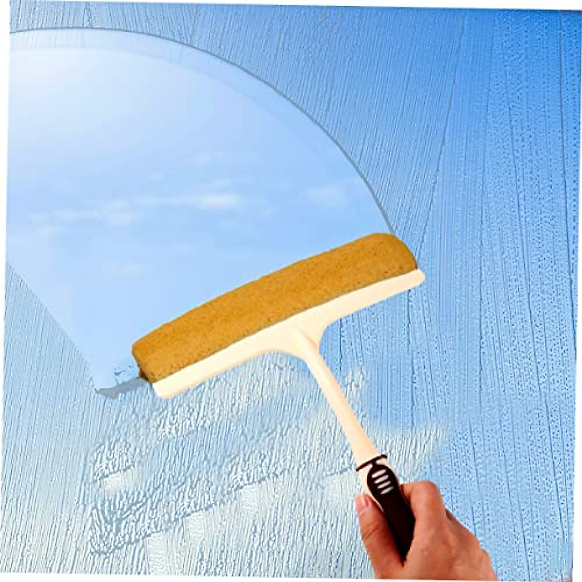 WOONEKY 2pcs for Squeegee Showerrandom Auto Color Scrubbers Convenient Shower Tools Car Window Cleaner Cleaning Scrubber Tool Short Glass Windshield Bathroom Handle Practical