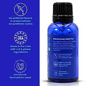 HealthyAnimals4Ever Mange Relief for Dogs - Treatment for Itchiness, Scabs, & Hair Loss Caused by Mites - All-Natural, Homeopathic, Non-GMO, Organic - Gluten, Preservative & Chemical Free - 300 ct