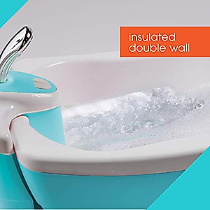 Summer Lil Luxuries Whirlpool Bubbling Spa & Shower (Blue) - Luxurious Baby Bathtub with Circulating Water Jets, 2 Count (Pack of 1)