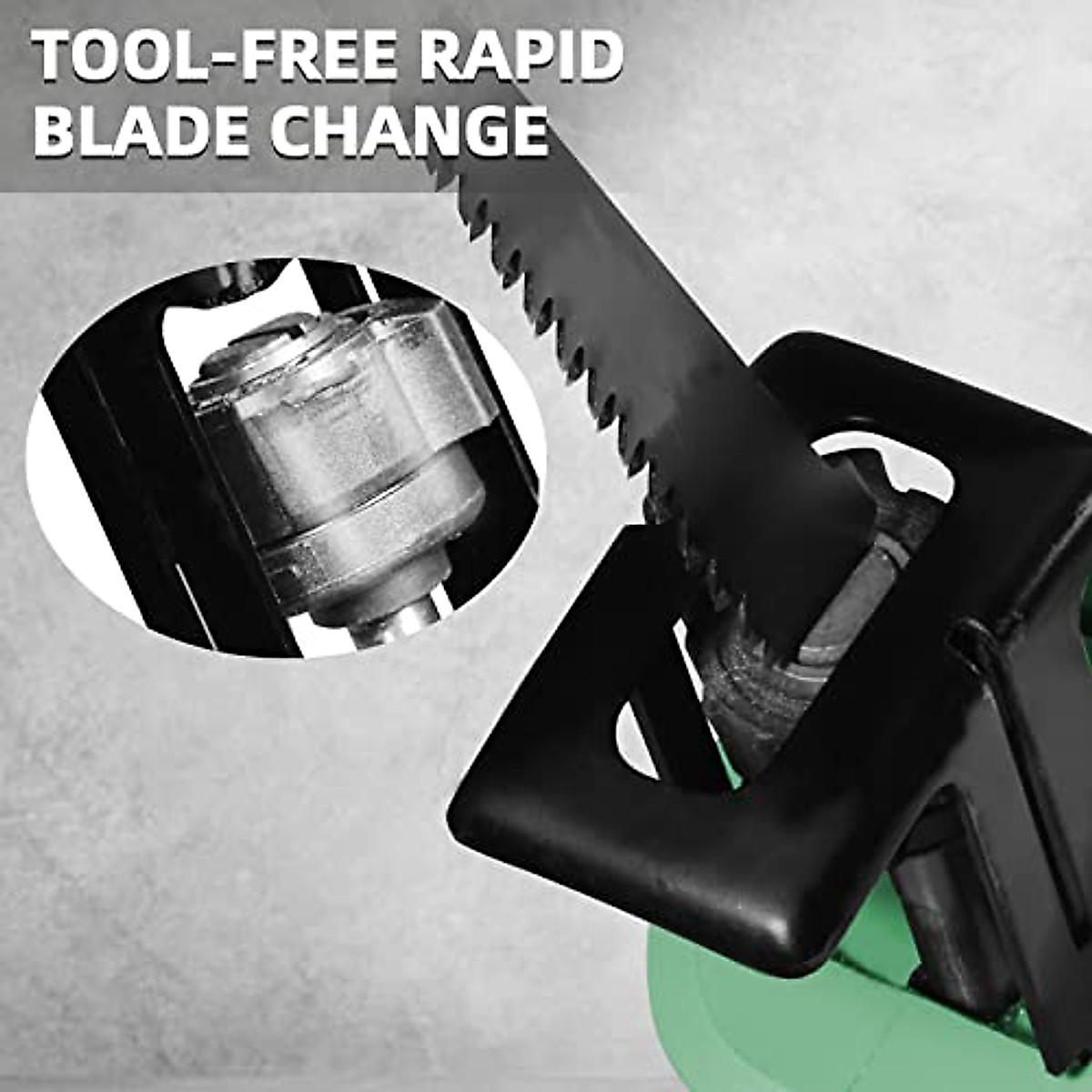 ALTOCRAFT 12V Cordless Reciprocating Saw with 2 Batteries,Portable Small Power Cutter w/Clamping Jaw,Variable Speed,Tool-Free Blade Change,3 Saw Blades for Wood/Metal/PVC Cutting