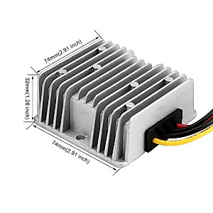 BTF-LIGHTING 100W DC-DC Voltage Reducer Waterproof Buck Converter Regulator 12V/24V Step Down to 5V 20A 100W for Golf Cart Audio Solar Energy IC Communication Devices Power Supply LED Strip Light