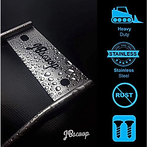 JBscoop Garden Hose Holder Stainless Steel Small Wall Mount Garden Hose Hook, Ideal for Water, Air, Hydraulic Hose, Ropes, Extension Cords Heavy Duty & Rust Proof Large Set of 1