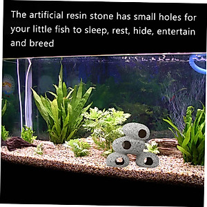 NOLITOY 2 Pcs Simulated Clay Pot Fish Aquarium Habitat Fish Landscape Accessories Fish Shelter Fish Tank Ornament Fish Tank Stone Aquarium Decor Fish Tank Habitat Resin Stone