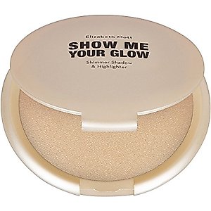 Elizabeth Mott Show Me Your Glow Shimmer Shadow and Highlighter Makeup - Natural Face Glow Makeup - Cruelty Free and Paraben Free - Illuminating Pearl Highlight - Compact Powder Highlighter (10g)