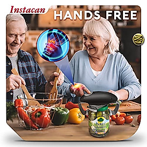 Higher Torque and One Touch Electric Jar Opener Easy Remove Almost Size Lid with Auto-Off, Powerful Bottle Opener for Arthritic Hands, Automatic Jar Opener for Weak Hands and Seniors with Arthritis