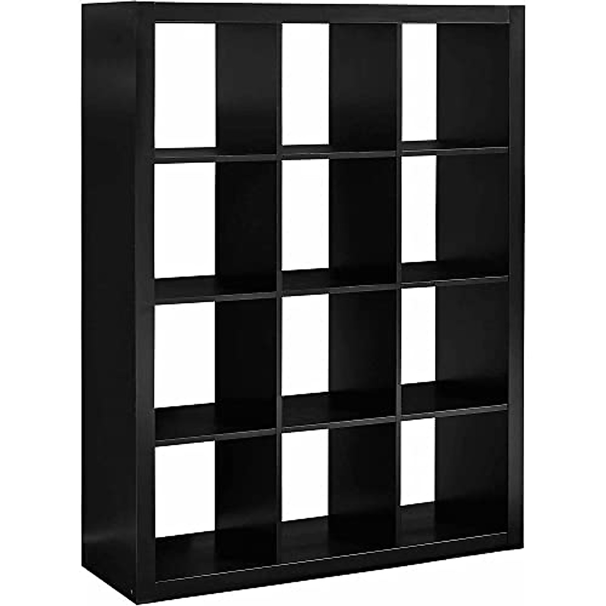 Better Homes and Gardens 12-Cube Organizer (12-Cube, Solid Black)