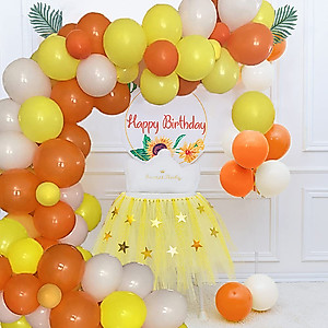 GBSAWER Orange Balloons 100 Pack 12 Inch Orange Latex Party Balloons for Birthday Kid 's Baby Shower Wedding Anniversary Bachelorette Halloween Graduation Decoration