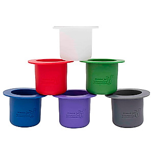 Mason Jar Lifestyle Divider Cup For Salads, Dips, and Snacks. Plastic Free Bento Lunch Container(Charcoal Gray, Regular Mouth)