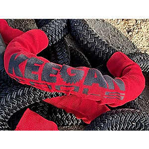 KEEGAN TOOLS 3/4" x 20' Kinetic Recovery Rope 16000lbs Breaking Strength Stretches Up to 30% in Length for Snowmobile, Off Road Rope for Jeep, Truck, Car, ATV, UTV, Tractor, Tow Strap, Recovery Strap
