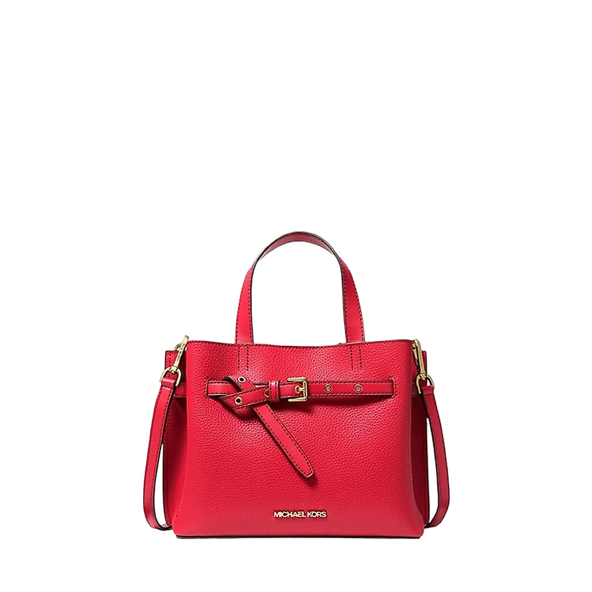 Michael Kors Emilia Small Logo Satchel (Dk Sangria)