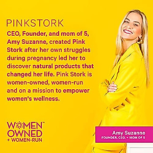 Pink Stork Lactation Tea: Organic Strawberry Hibiscus Nursing Tea, Fenugreek, Fennel, & Goat's Rue for Breast Milk Supply, Breastfeeding Essentials, Postpartum Essentials, Women-Owned, 24 Cups