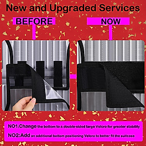 Kinglighten 20 Inch Luggage Cover Protector Bag PVC Clear Plastic Suitcase Cover Protectors Travel Luggage Sleeve Protector