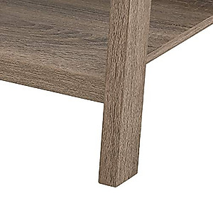 Tracey Greywash Wooden Five Shelf Ladder Bookcase by Linon